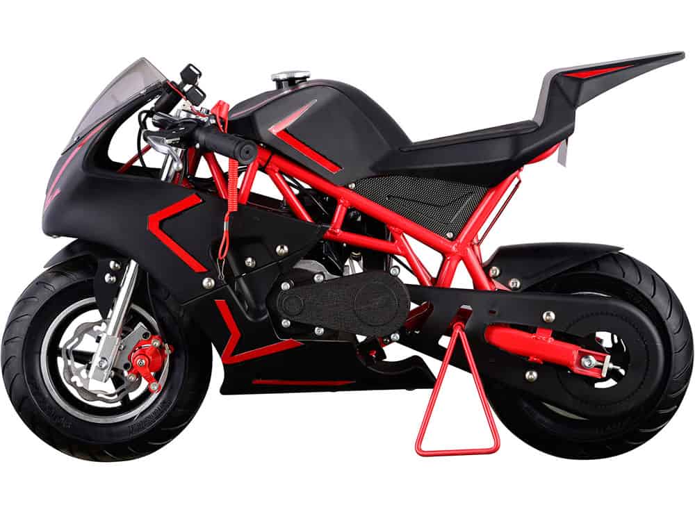 MotoTec Cali Gas Pocket Bike 40cc 4-Stroke Red - Toy Store Discount