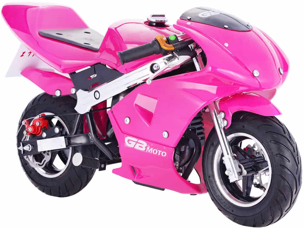 MotoTec GBmoto Gas Pocket Bike 40cc 4-Stroke Pink - Toy Store Discount