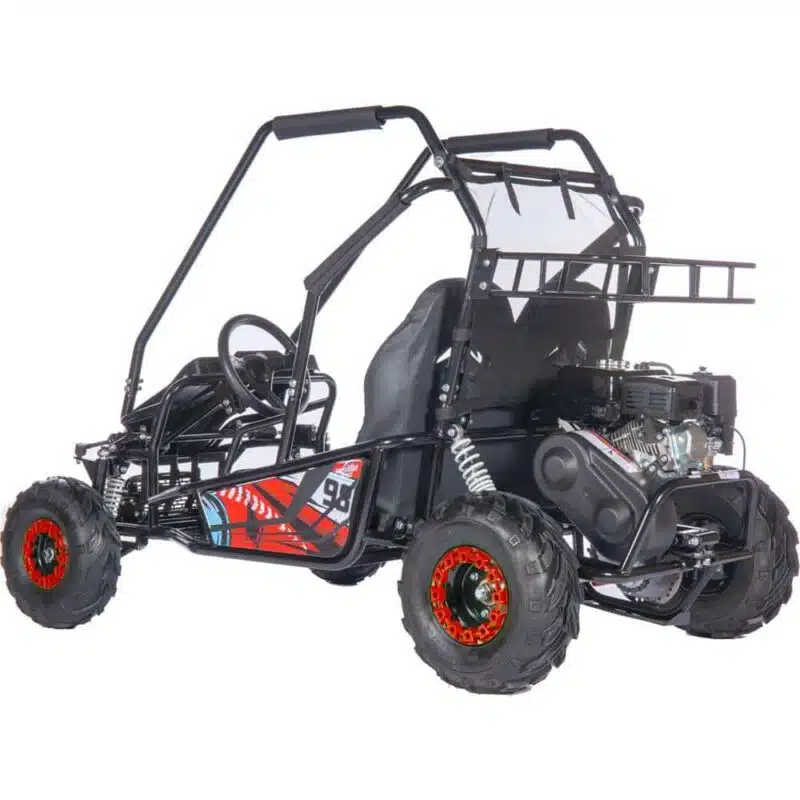 MotoTec Mud Monster XL 212cc 2 Seat Go Kart Full Suspension Red - Toy ...