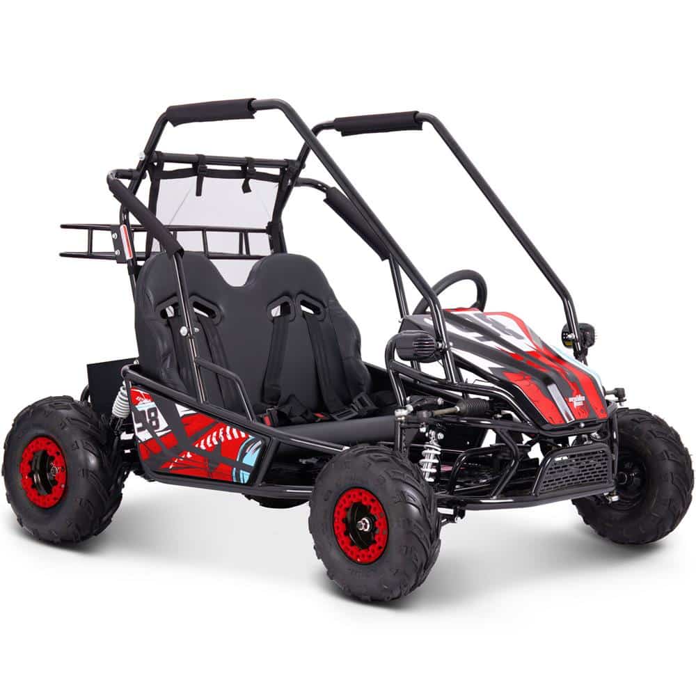 MotoTec Mud Monster XL 60v 2000w Electric Go Kart Full Suspension Red ...